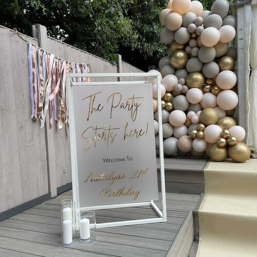 Party Entrance Sign Personalised Occasion Sign Wedding - Etsy