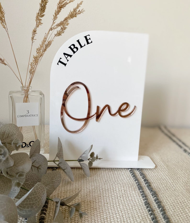 Acrylic Table Numbers Centrepiece Modern Wedding Decor - Etsy UK