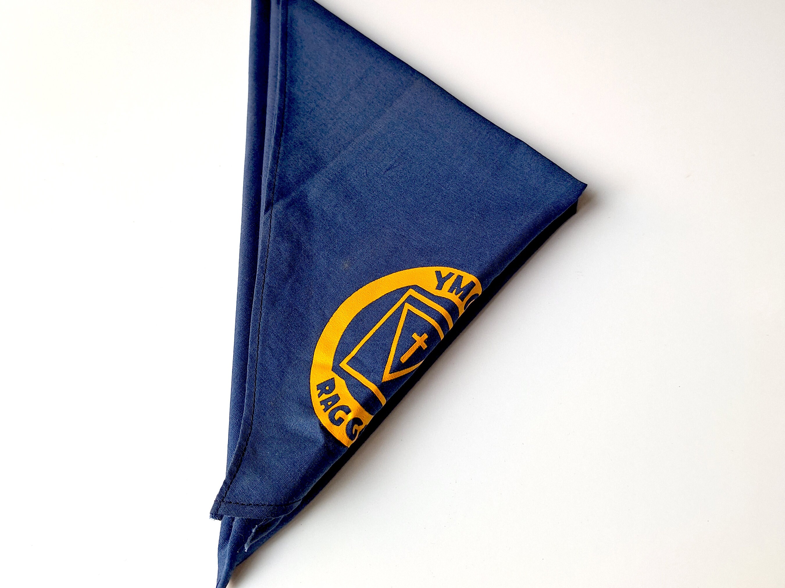 1970s YMCA Youth Camp Ragger Blue Bandana - Etsy