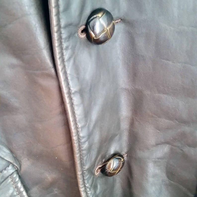 Vintage Robert Lewis 1970's Men's Leather Motorcycle Flight Retro Mod ...