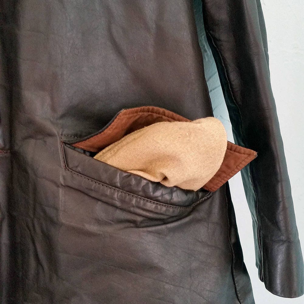 Vintage Robert Lewis 1970's Men's Leather Motorcycle Flight Retro Mod ...