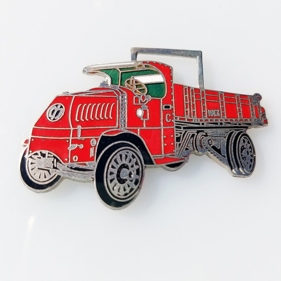 Mack Trucks Bulldog Red Advertising Watch Fob Brooklyn New York West ...
