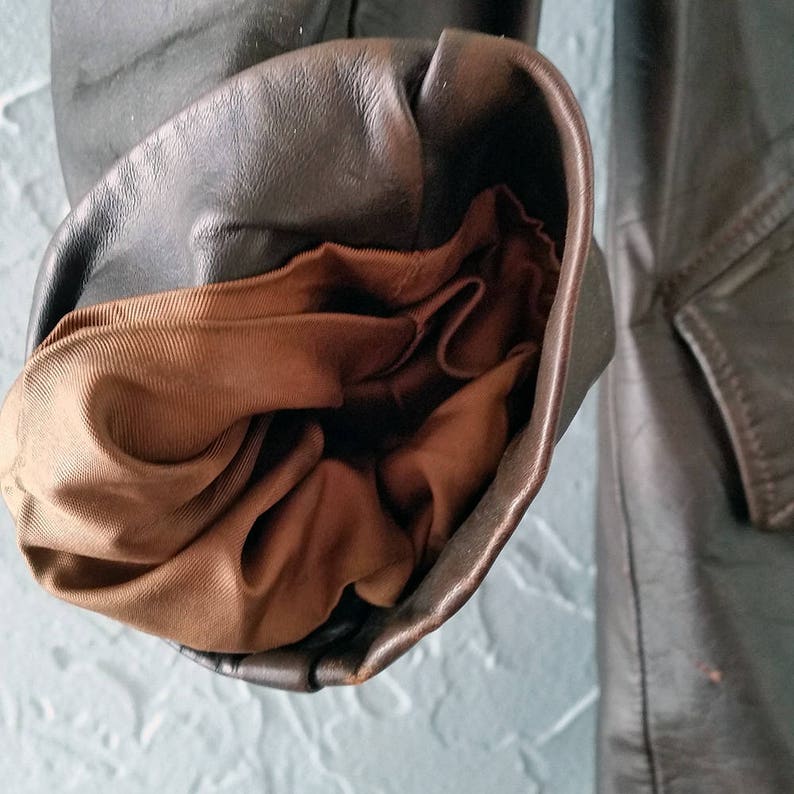 Vintage Robert Lewis 1970's Men's Leather Motorcycle Flight Retro Mod ...