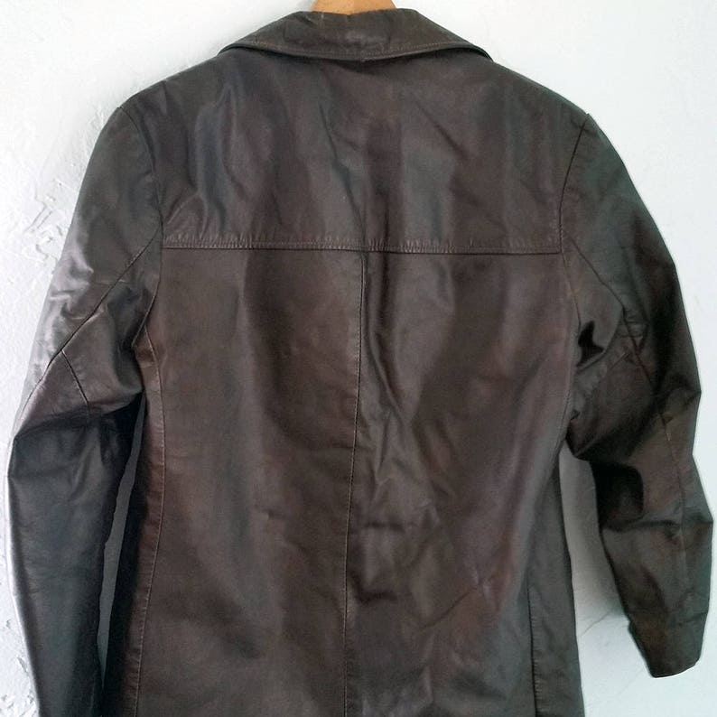 Vintage Robert Lewis 1970's Men's Leather Motorcycle Flight Retro Mod ...