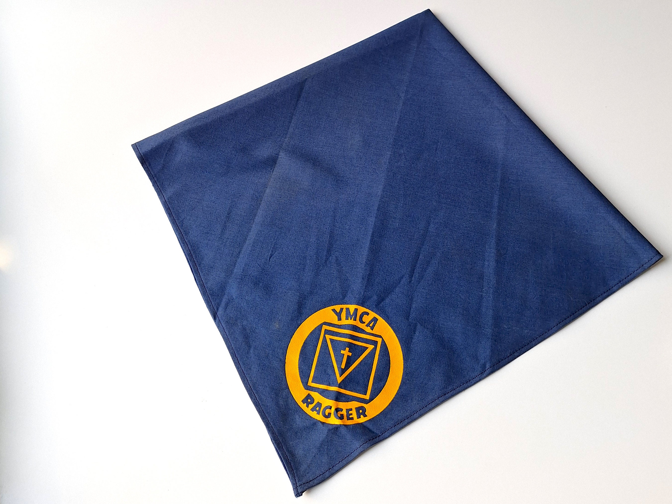 1970s YMCA Youth Camp Ragger Blue Bandana - Etsy