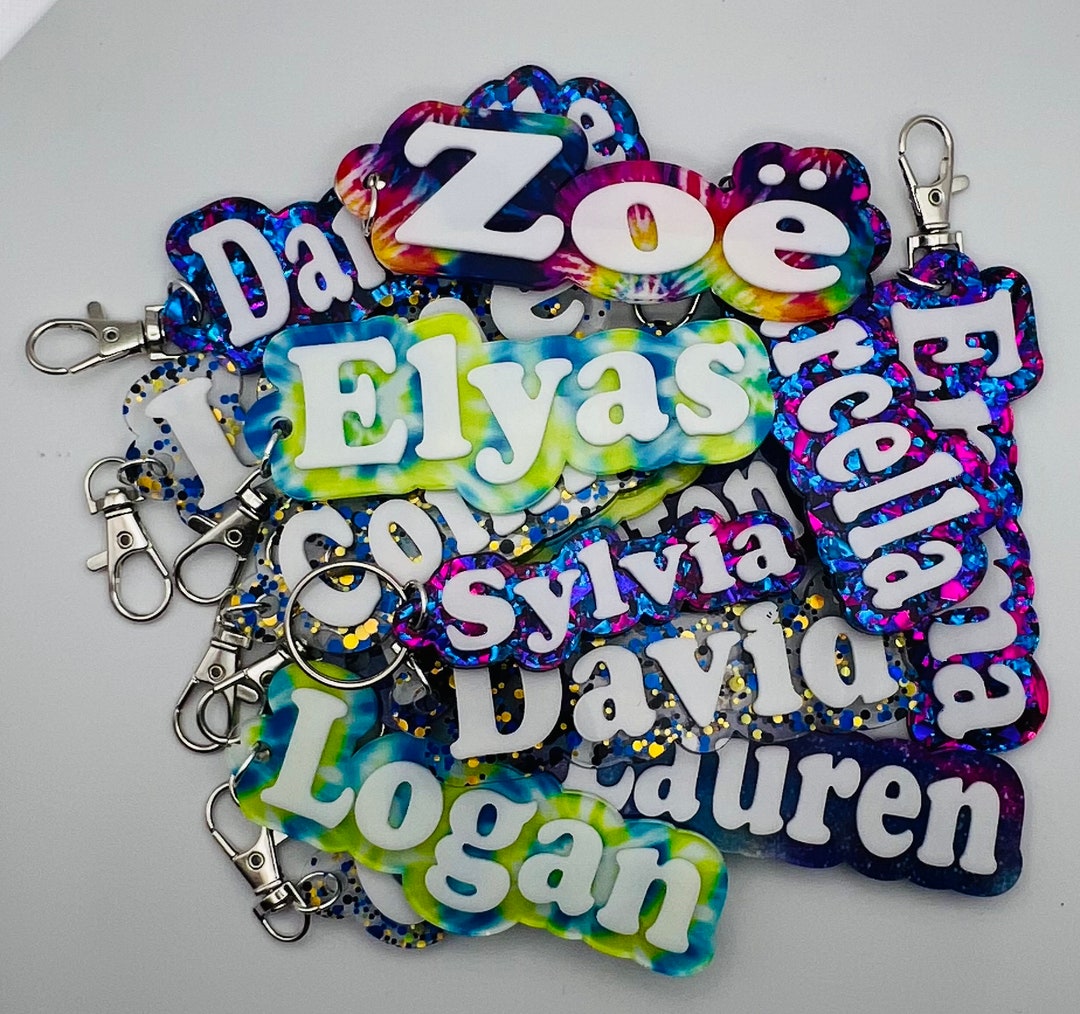 Custom Backpack Name Tag / Key Chain - Etsy