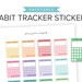 30 Day Habit Tracker Printable Planner Stickers Daily Planner | Etsy
