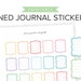 Printable Journal Stickers for Daily Planner Lined Journaling - Etsy