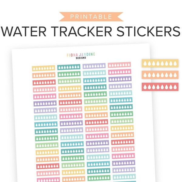 Happy Planner Stickers Water Tracker - Etsy