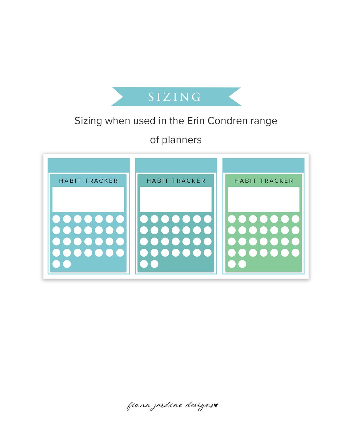 30 Day Habit Tracker Printable Planner Stickers Daily Planner | Etsy