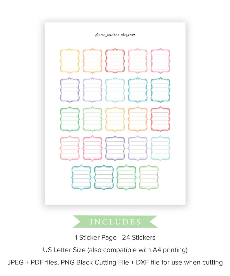 Printable Journal Stickers for Daily Planner Lined Journaling - Etsy