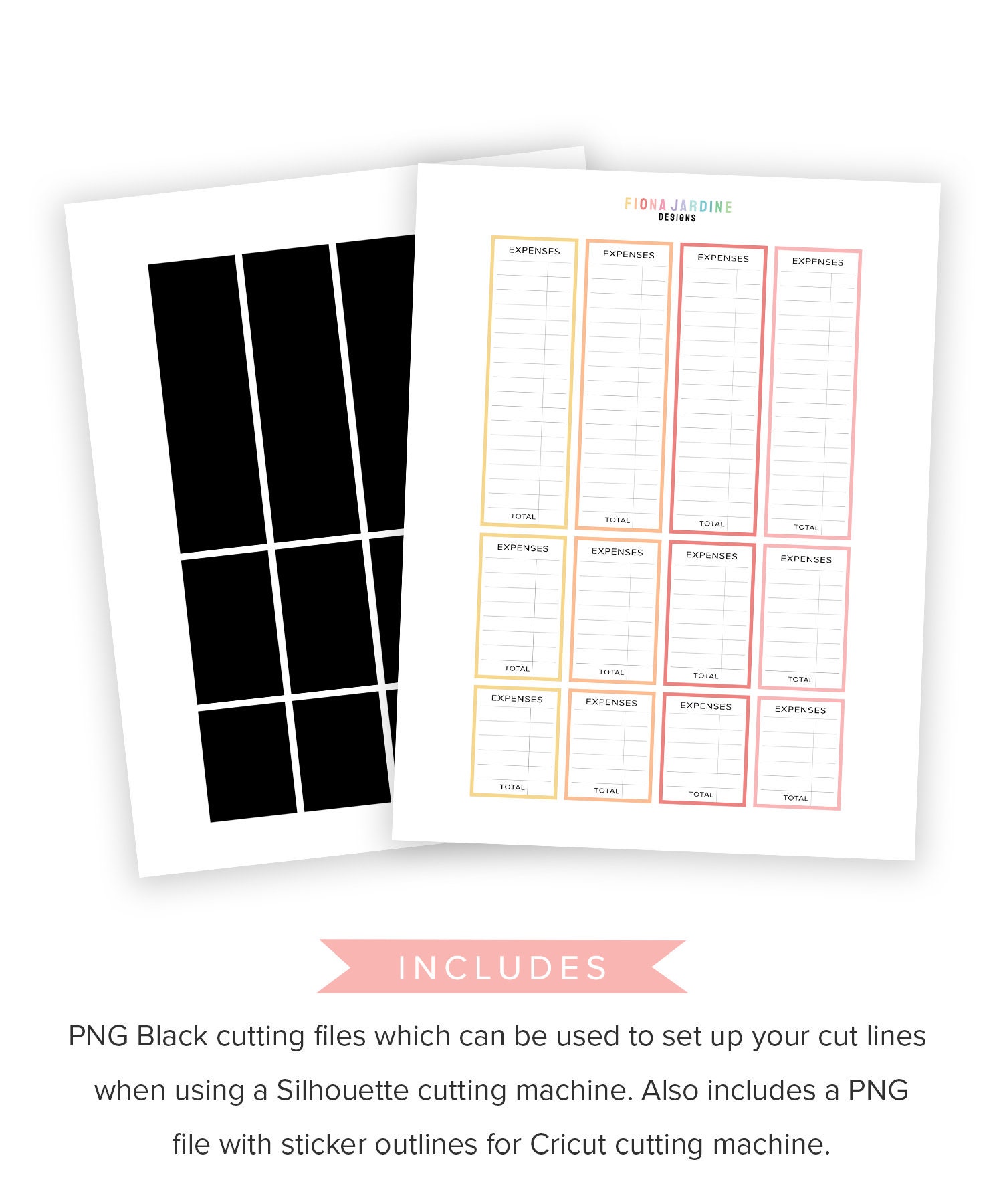 Expense Tracker Printable Planner Stickers Budget Planning - Etsy