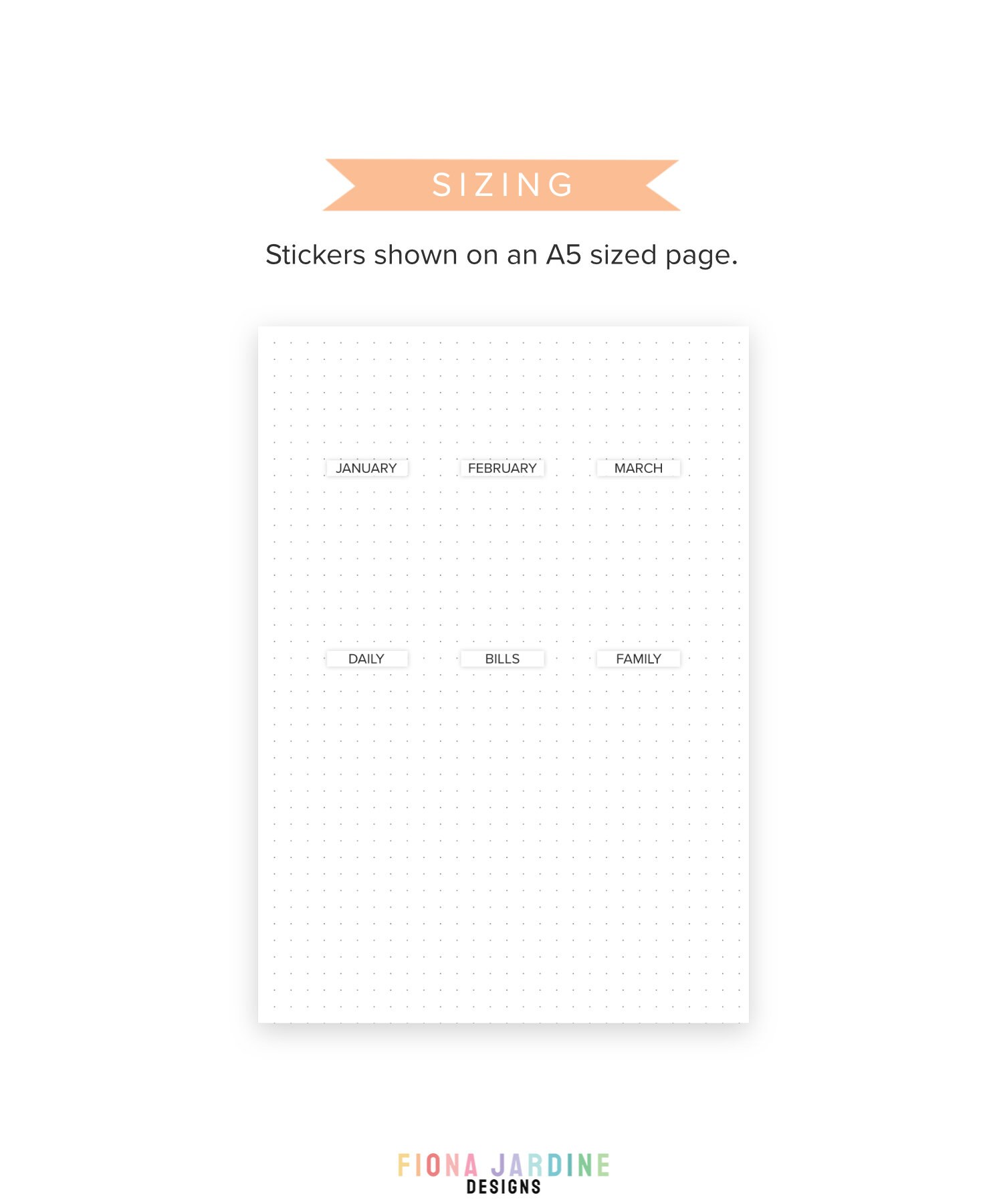 Small Printable Word Stickers for Organizing Planner Sections - Etsy