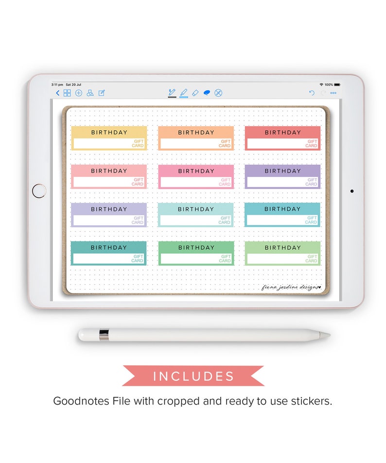 Birthday Gift & Card Reminder Digital Planner Stickers - Etsy