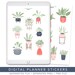 Plant Digital Planner Stickers, Plant Pot Decorative Digital Bullet ...