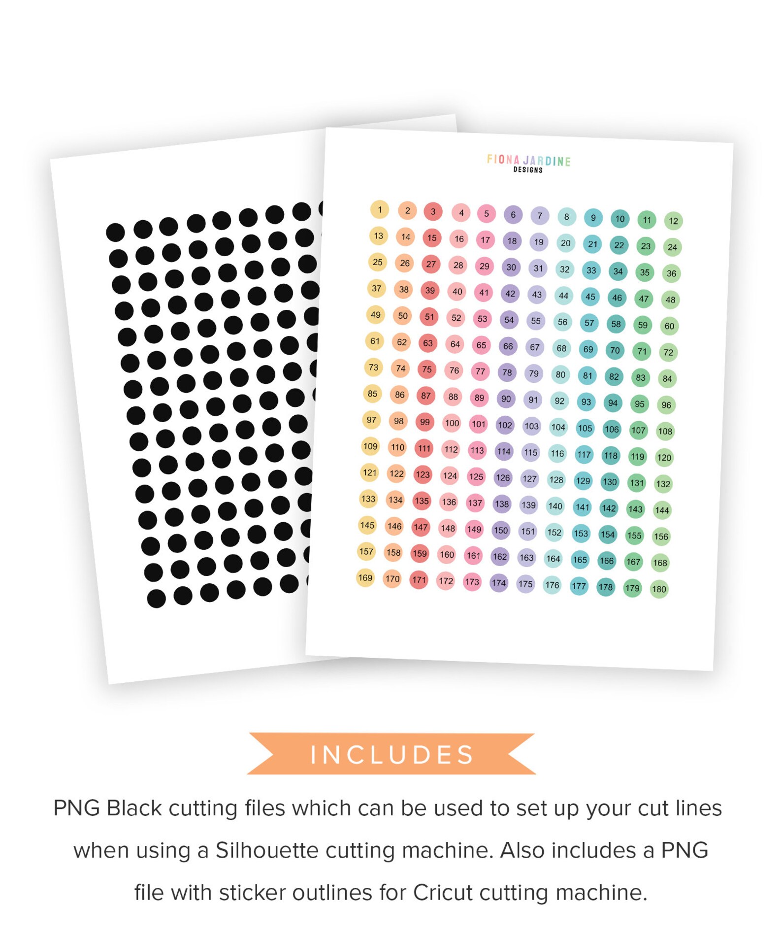 360 Colored Number Stickers 10mm 0.4in Round Printable Bullet - Etsy