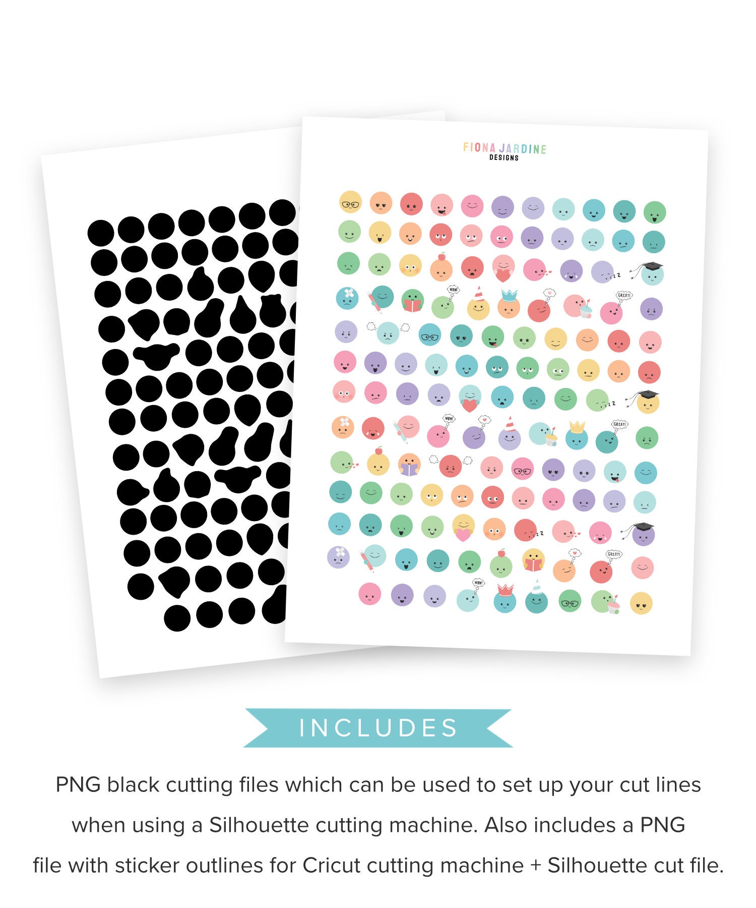 Printable Emoji Stickers for Daily Planner Layouts Decorative - Etsy