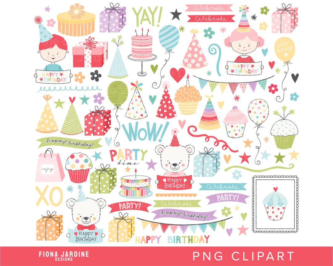 Birthday Celebrations Themed Clipart, High Quality Party PNG ...
