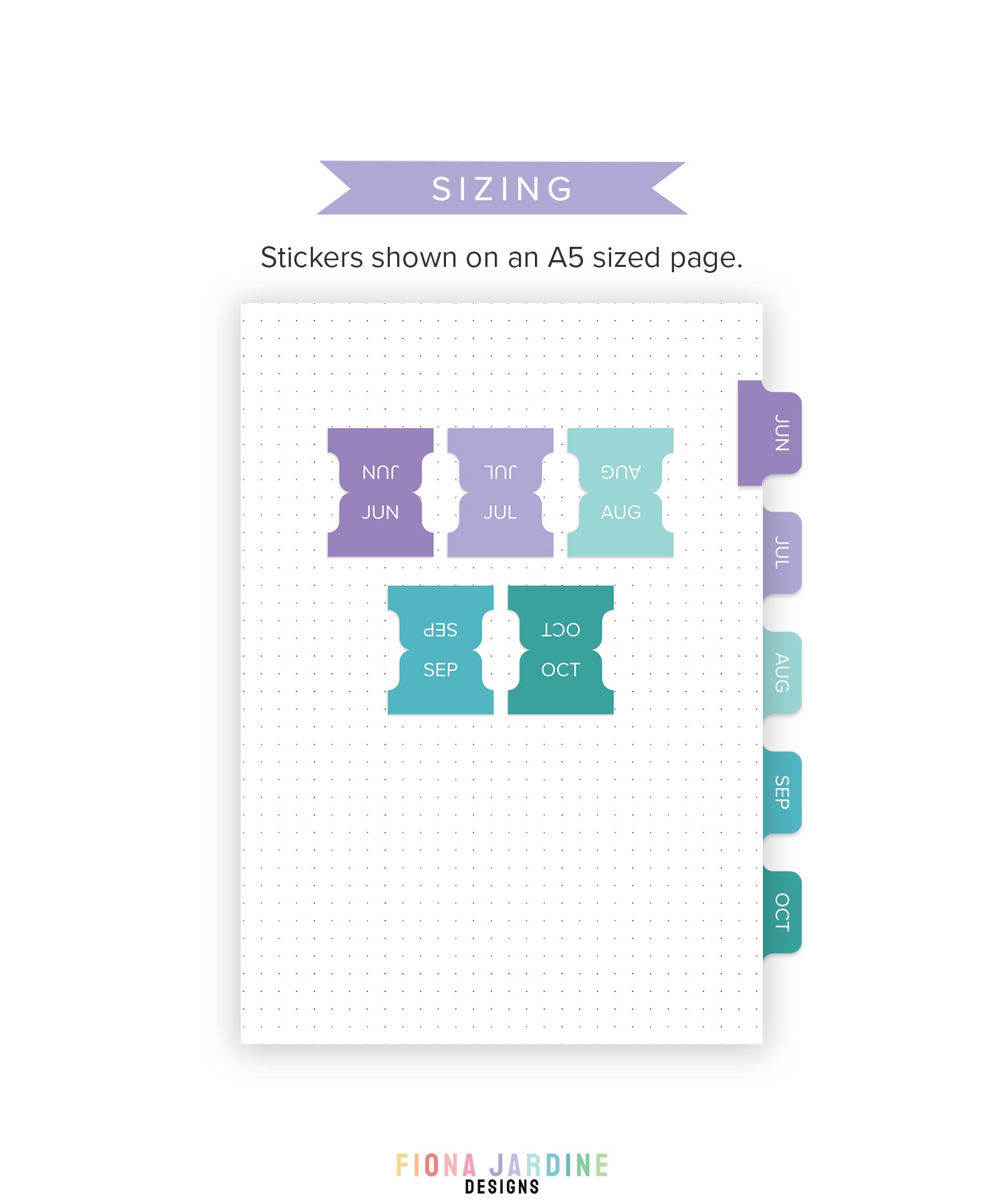 Small Monthly Printable Planner Tabs for Daily Planners - Etsy