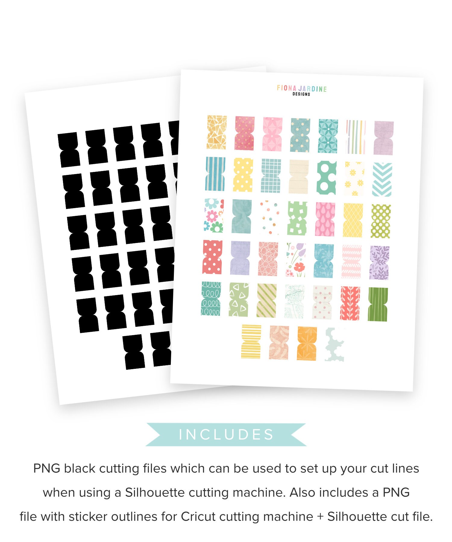 Patterned Printable Index Tabs for Organizing Planner DIY - Etsy