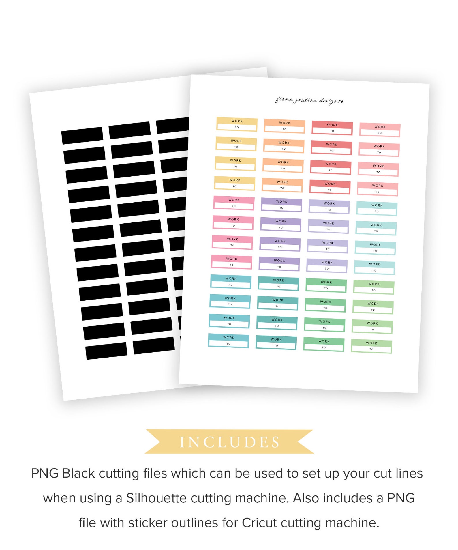 Printable Work Planner Stickers for Daily Planner Printable - Etsy