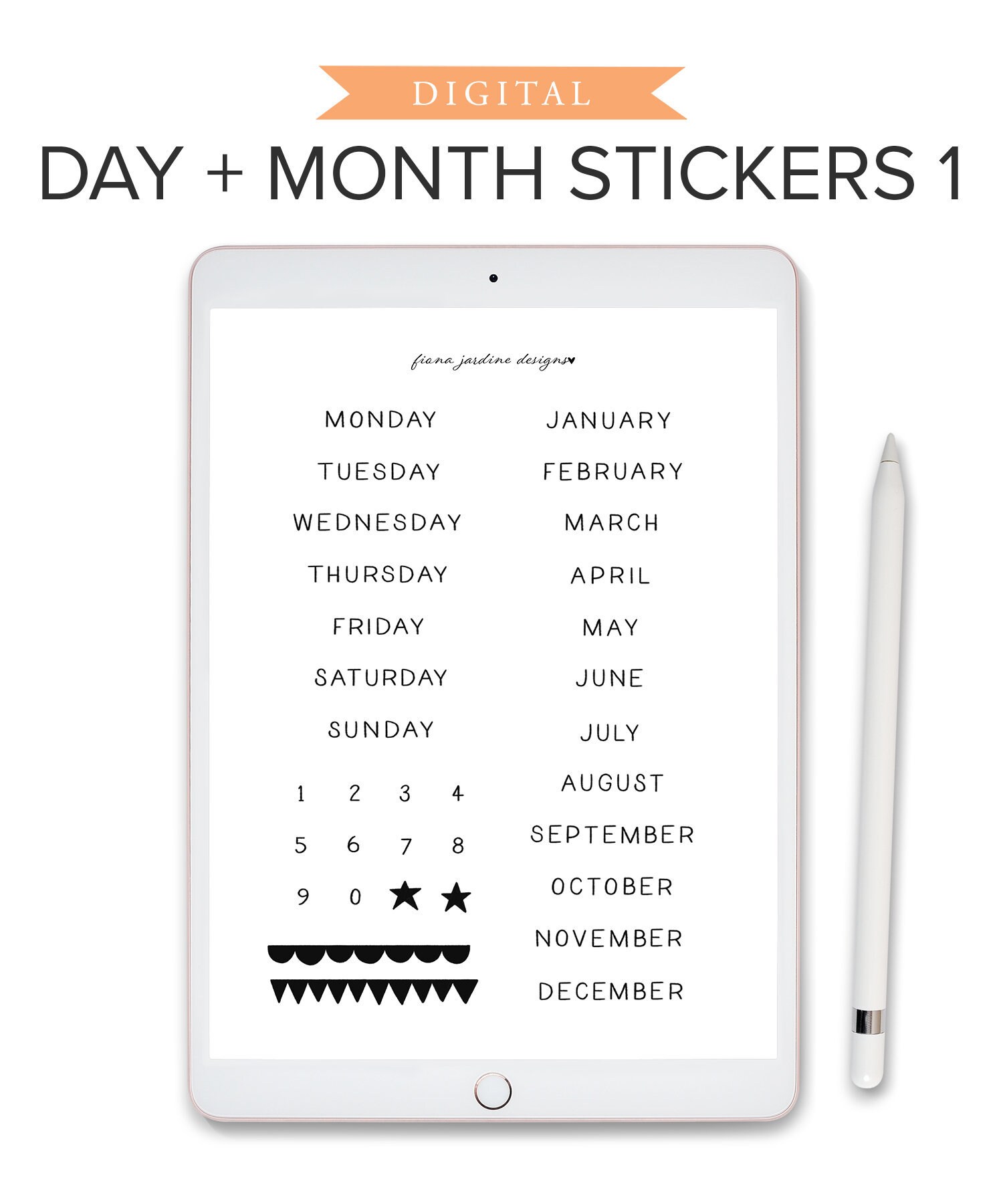 Art & Collectibles Digital Digital Planner Stickers Pre-Cropped ...