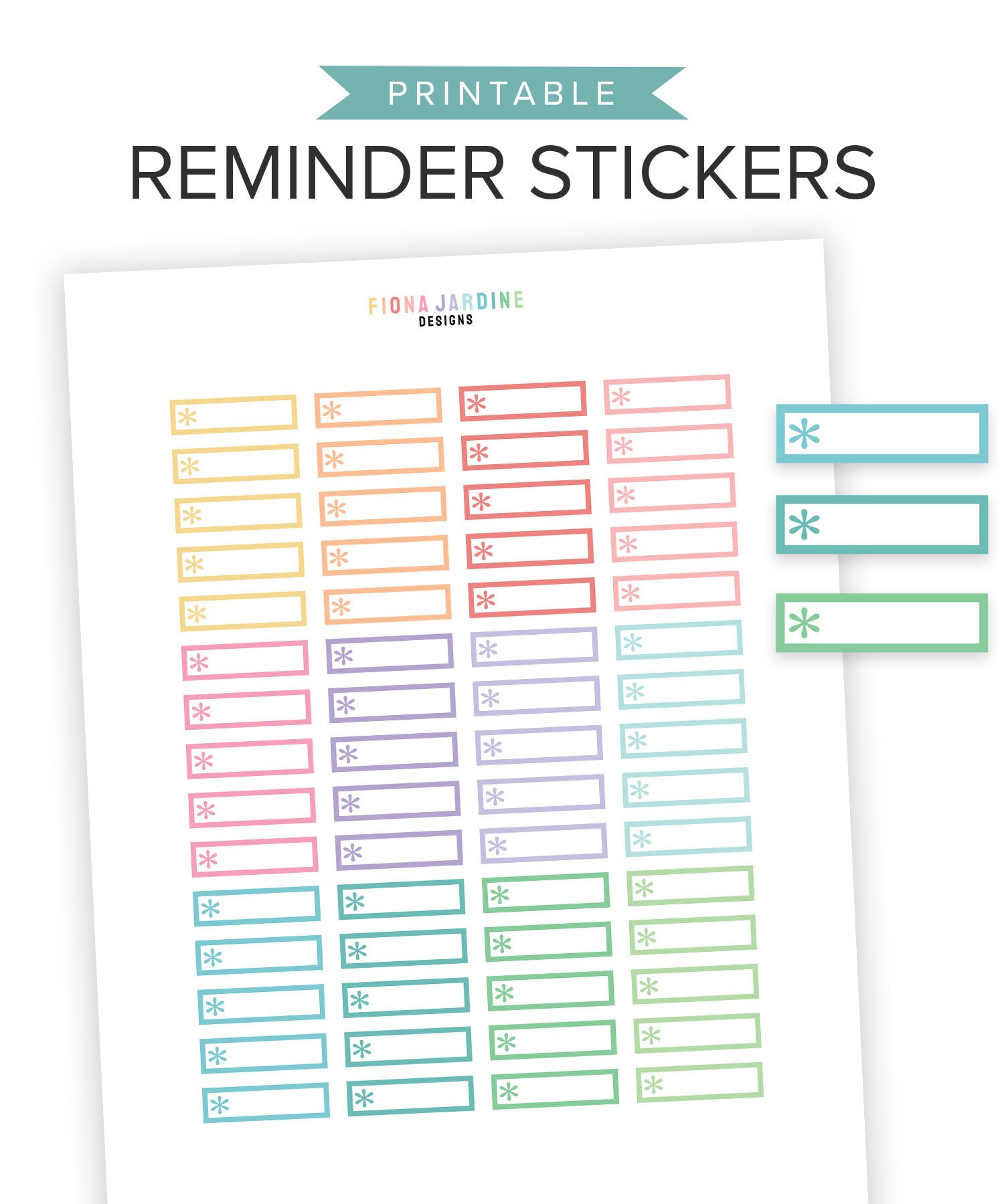 Reminder Printable Planner Stickers Daily Planner to Do List - Etsy