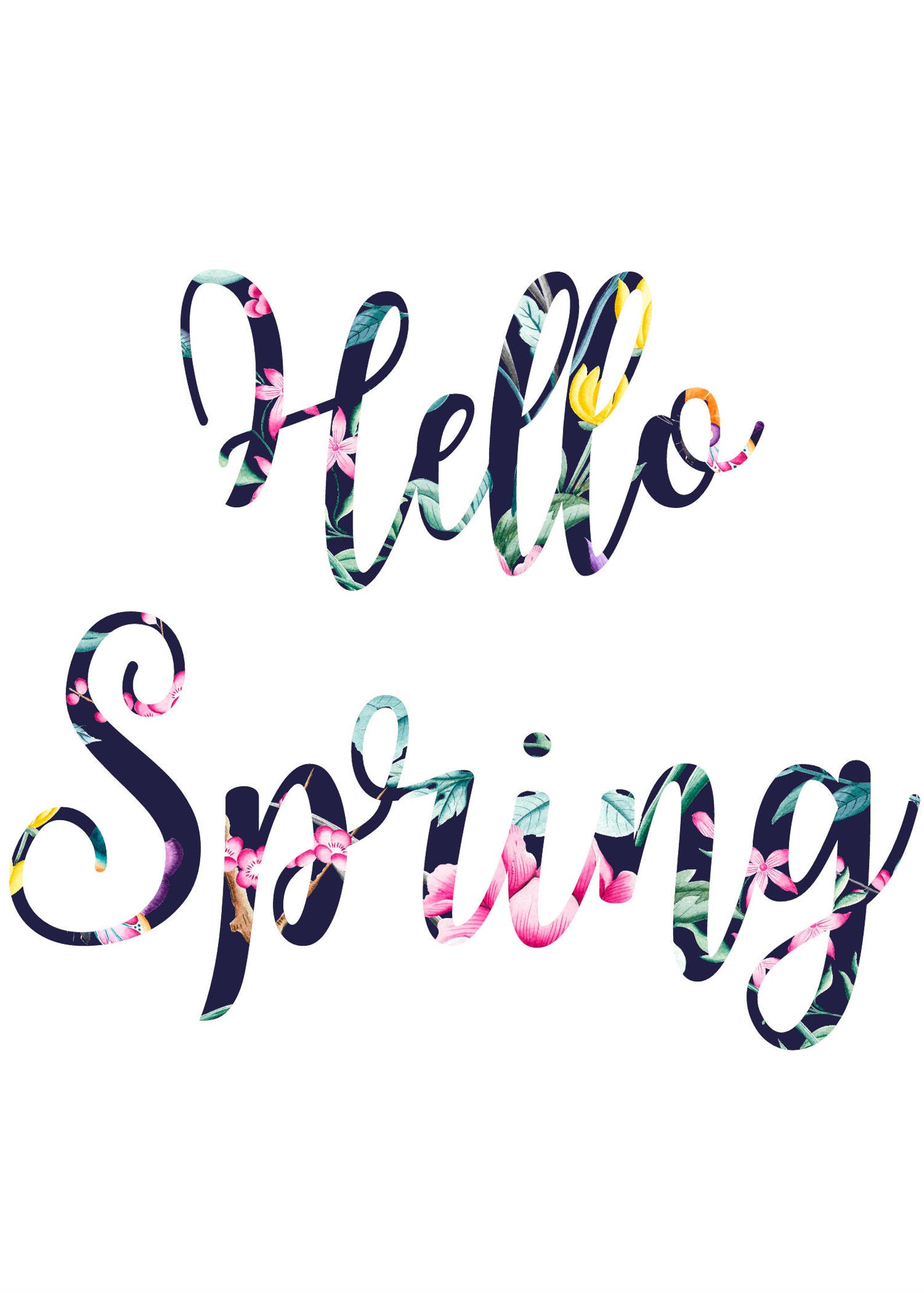 Hello Spring PRINTABLE / 8X10 and 5X7 / Digital Prints / Instant ...