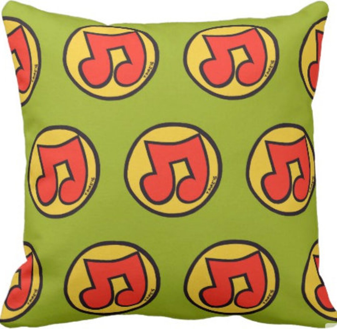Music Note Pillow (square) - Etsy