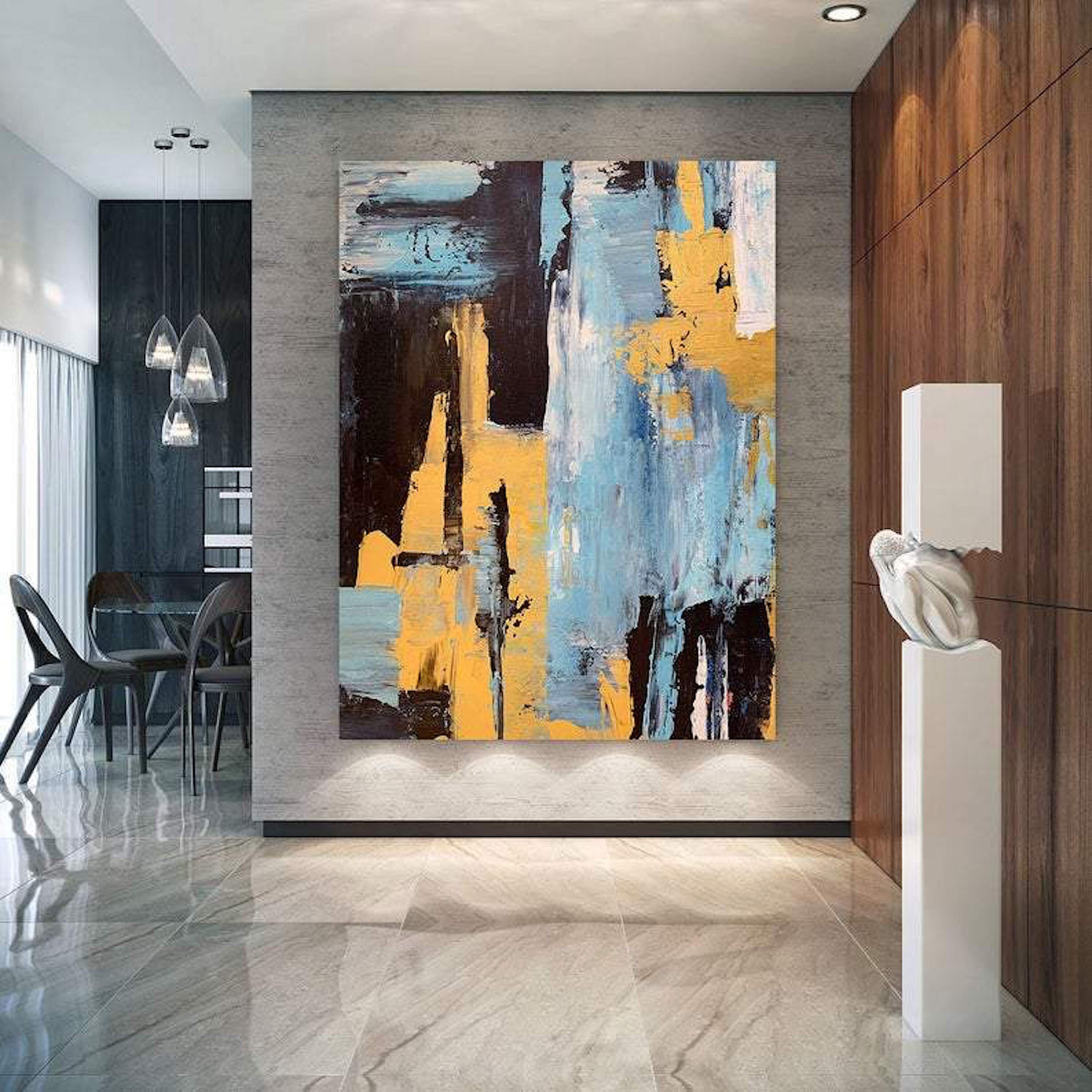 Oversized Wall Art Hand Painted Large Wall Art Picture Large Canvas Art ...