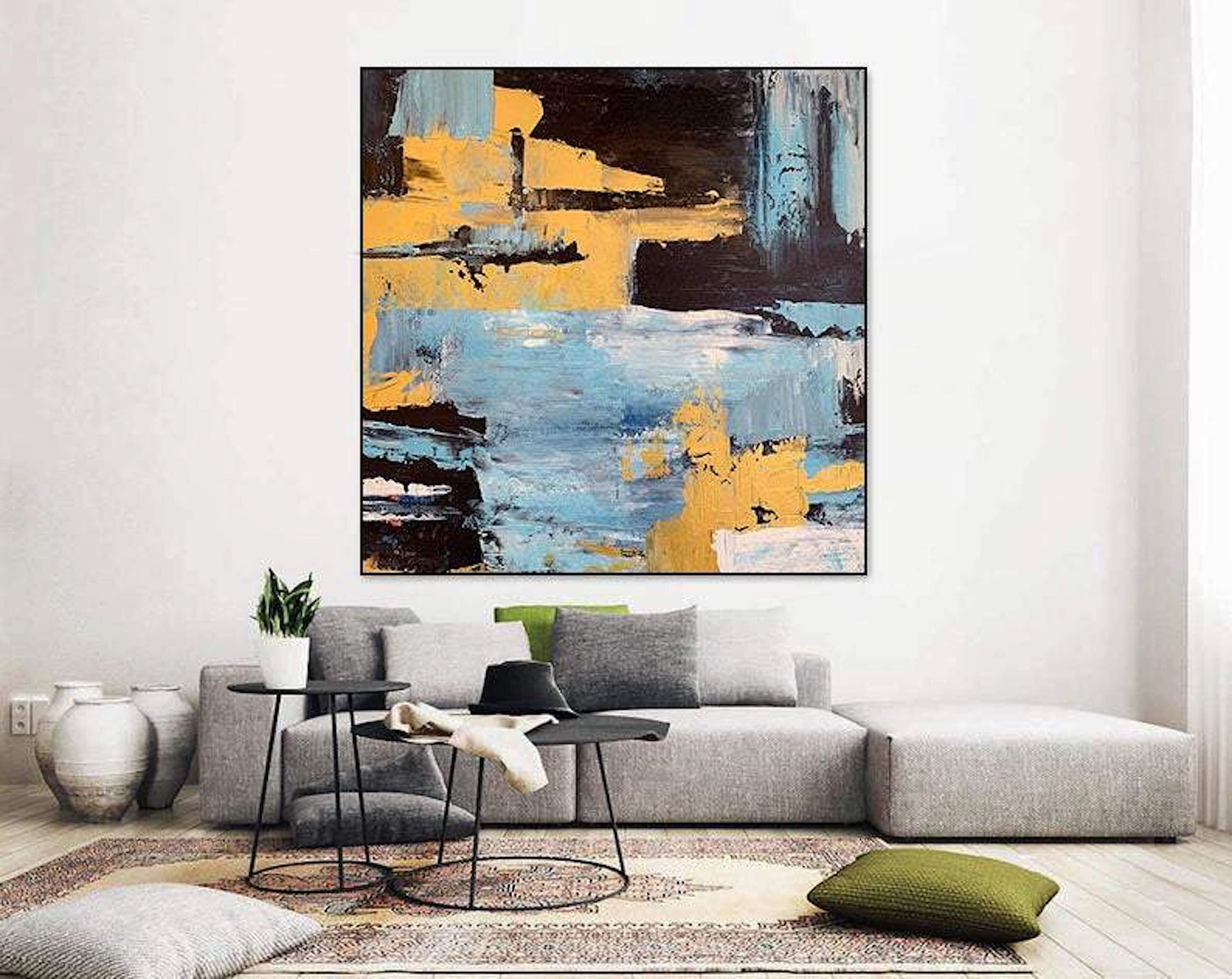 Oversized Wall Art Hand Painted Large Wall Art Picture Large Canvas Art ...