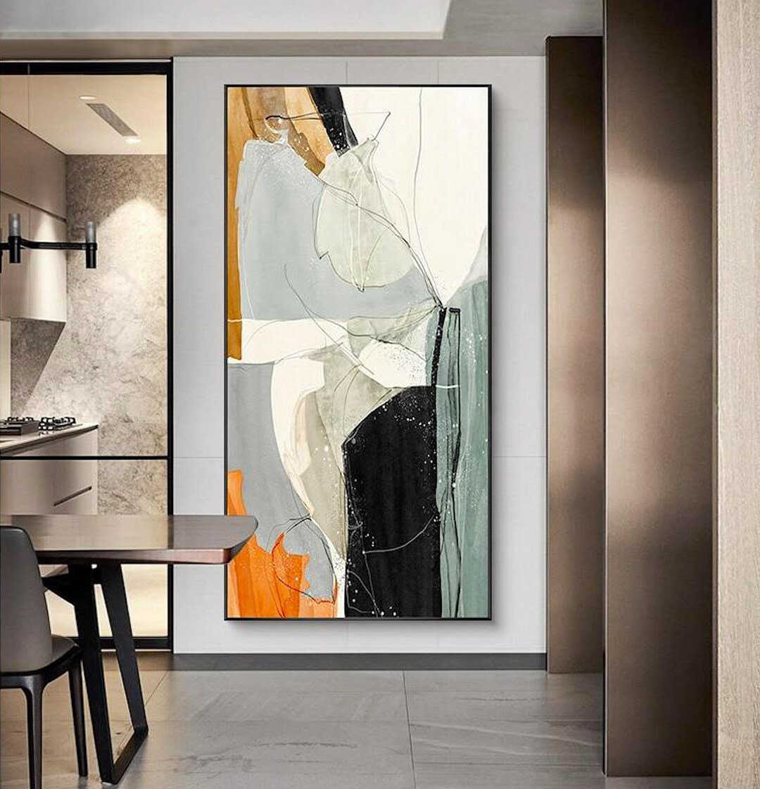 Oil Painting Abstract Wall Poster - Etsy