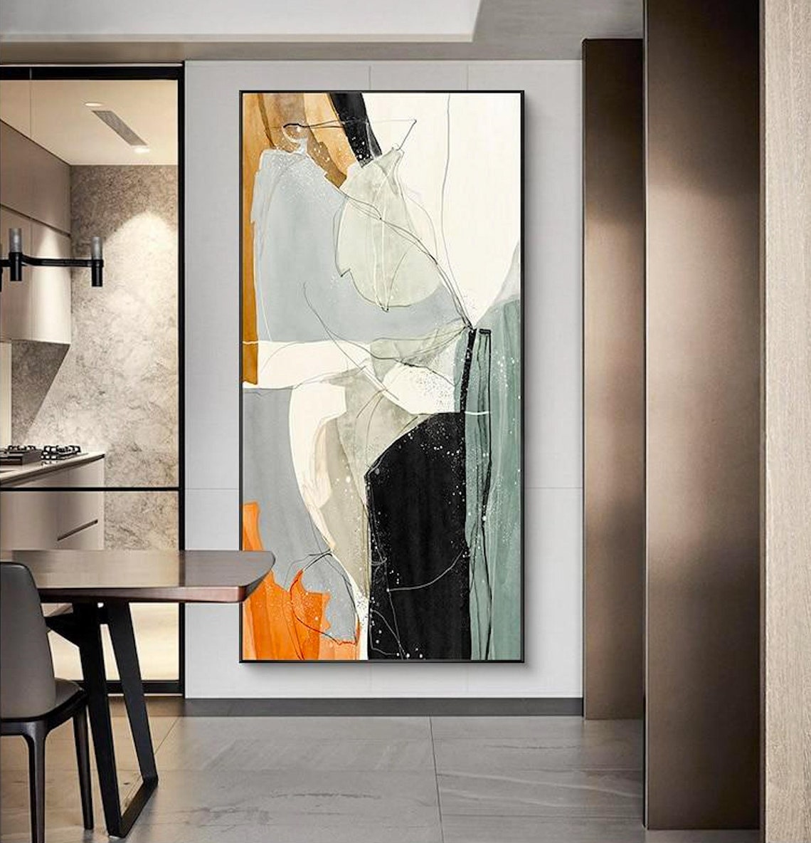 Oil Painting Abstract Wall Poster - Etsy