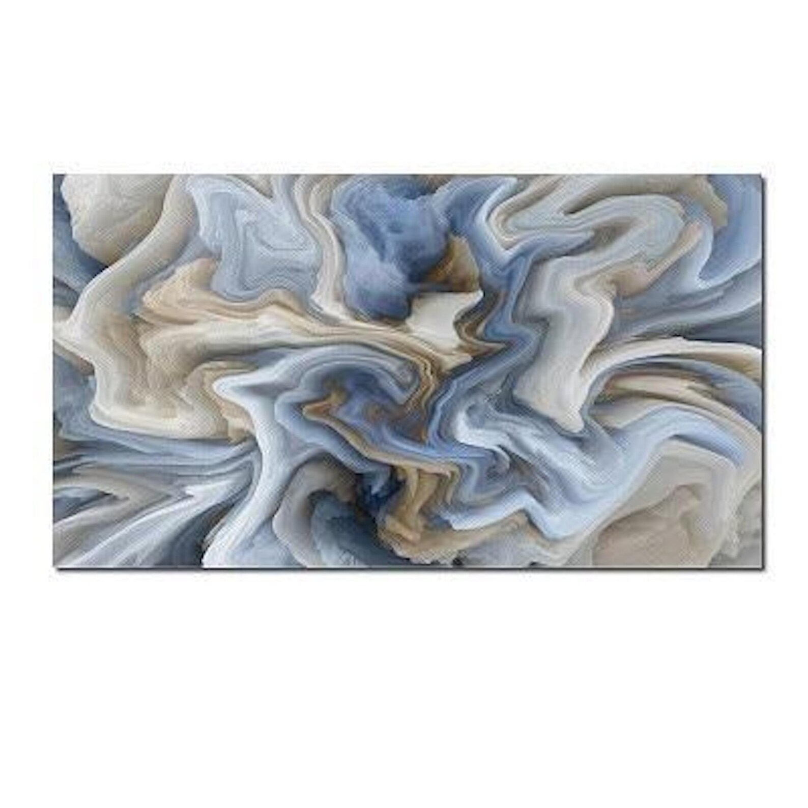 Blue Marble Wall Art Canvas Wall Art Prints Abstract Marble - Etsy