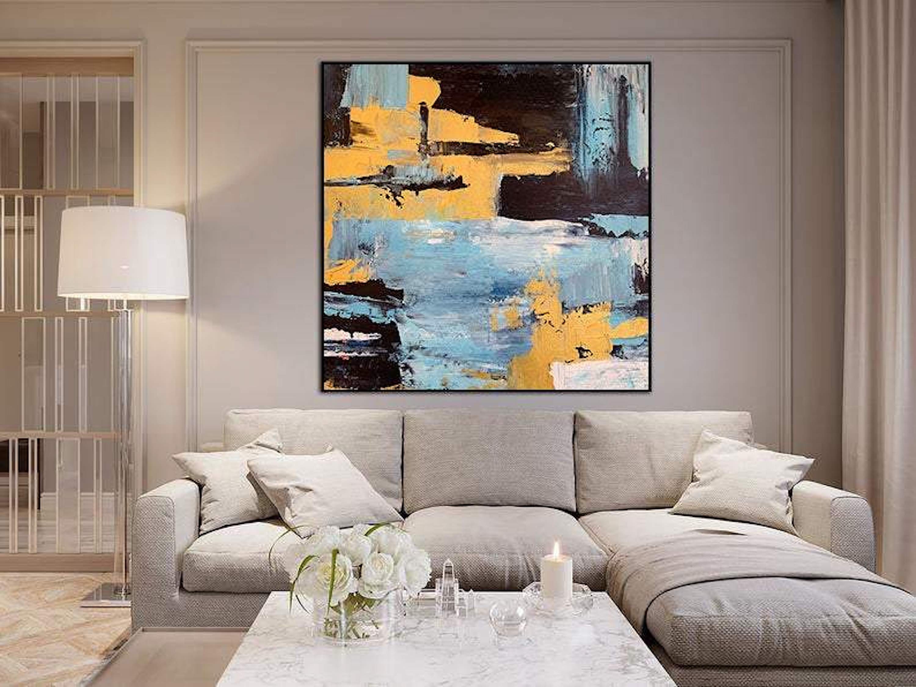 Oversized Wall Art Hand Painted Large Wall Art Picture Large Canvas Art ...