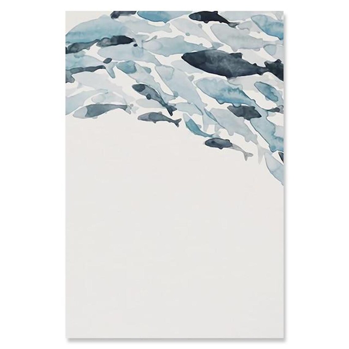 Fish Prints Wall Art Nordic Simple Abstract Fish Group Contemporary Art ...
