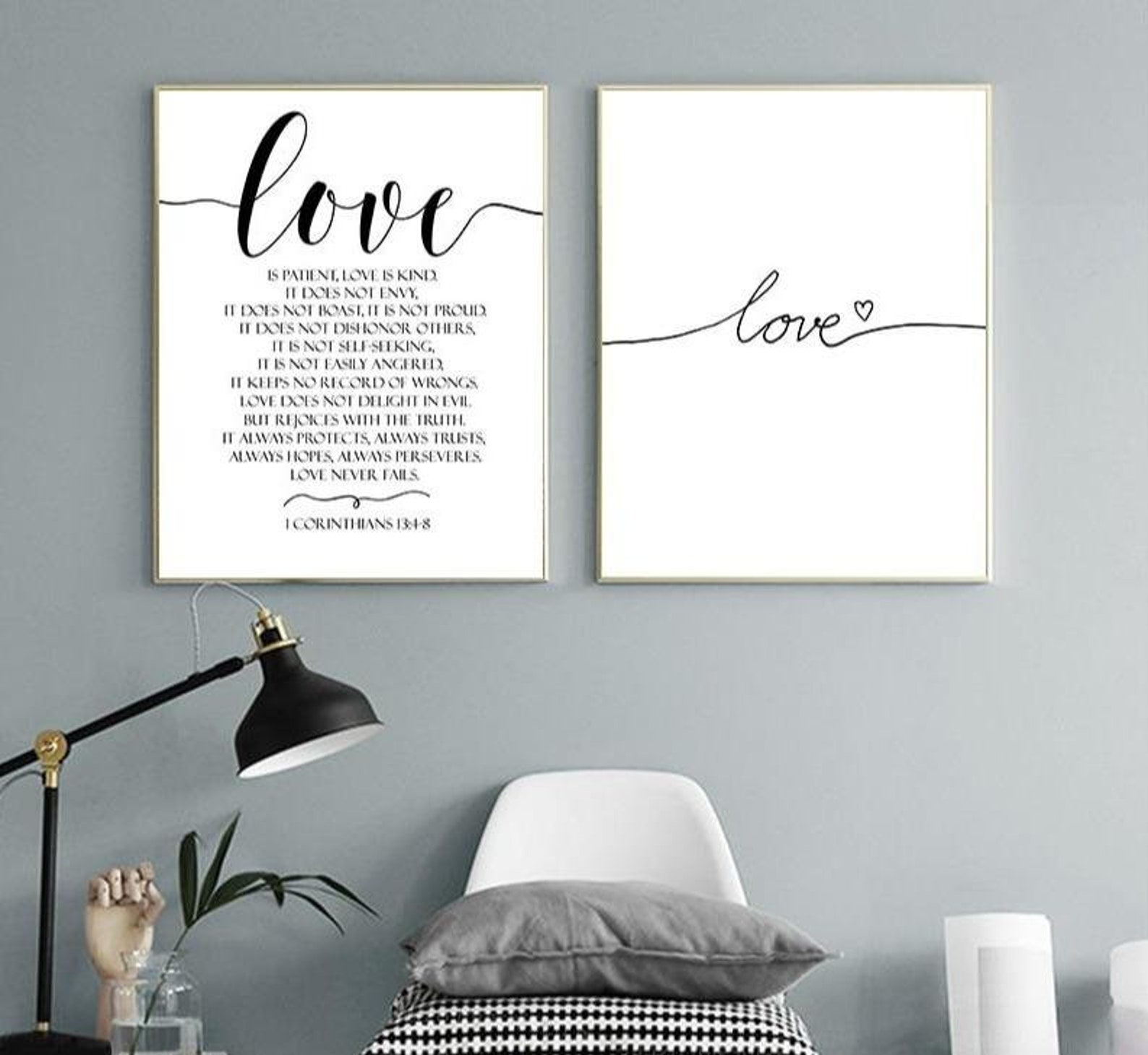 Love Wall Art Love Print Love Quotes Black and White Art Love Wall ...