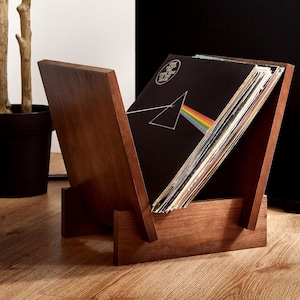 Wooden Vinyl Record Flip Rack LP Vinyl Record Holder Made - Etsy