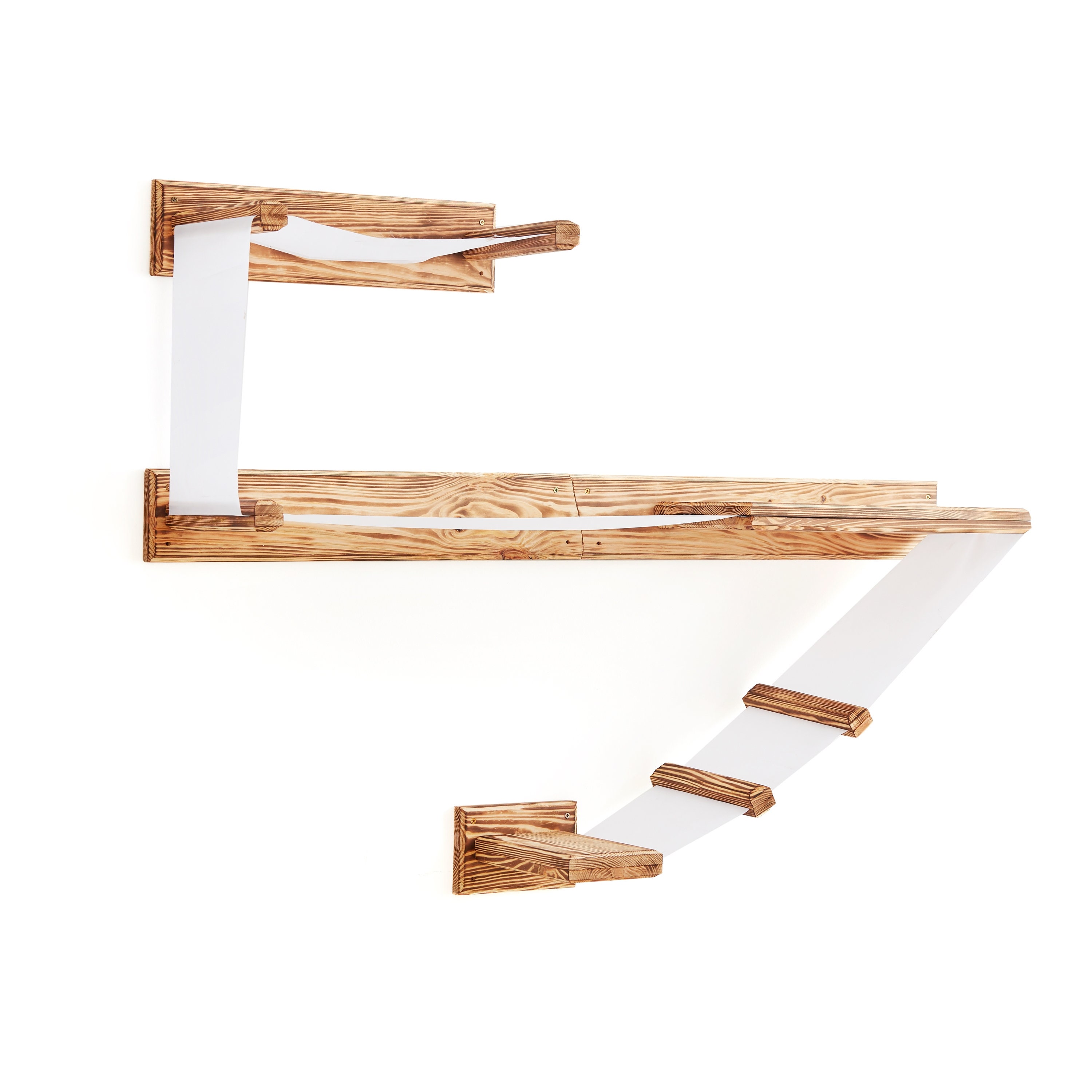 Large Wall Mounted Cat Shelf Play Platform With Bed Solid Etsy Uk