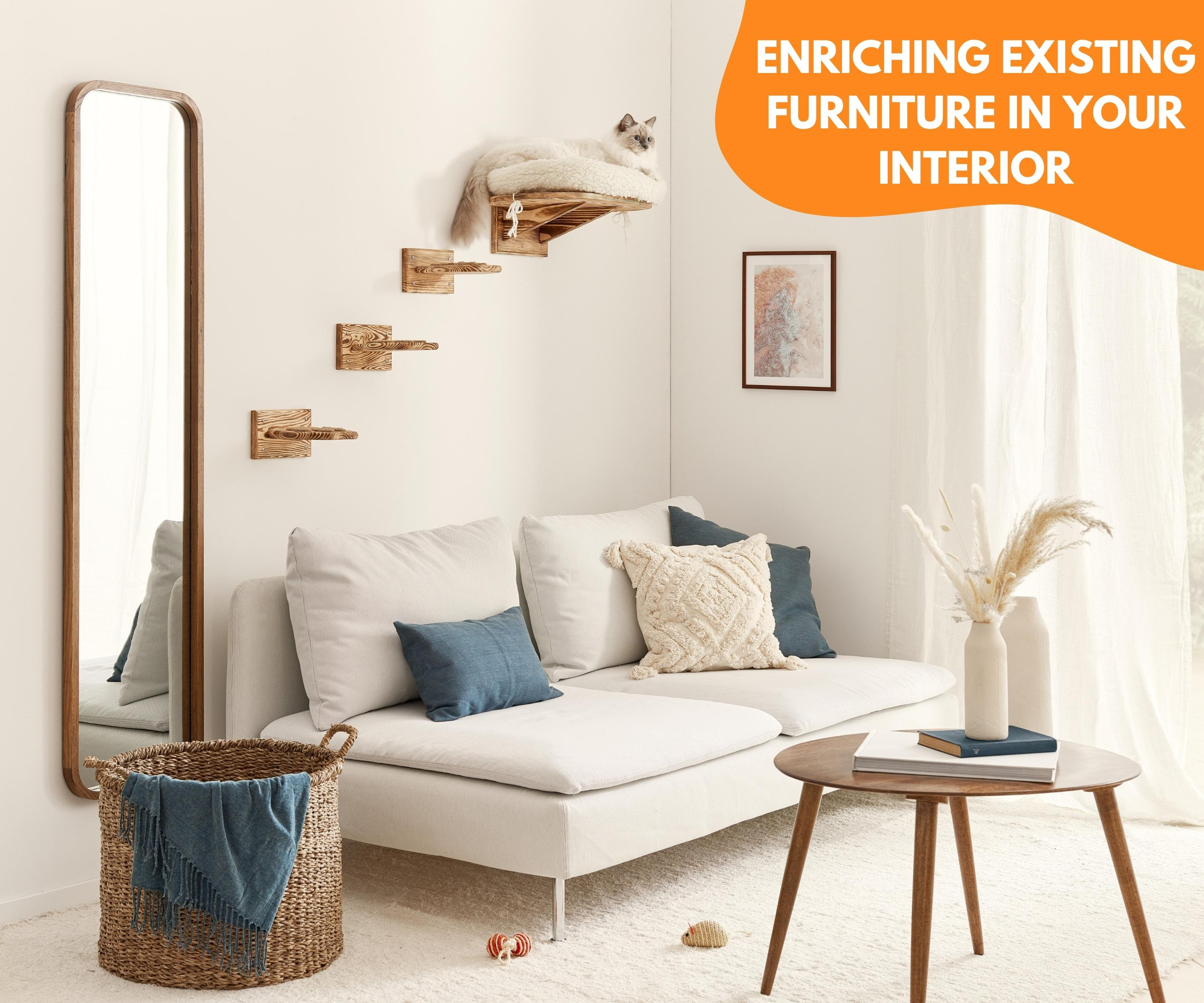 Large Wall Mounted Floating Cat Perch Bed With Pillow and Paw - Etsy