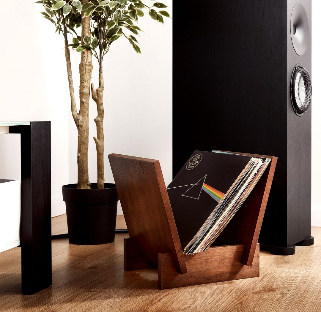 Wooden Vinyl Record Flip Rack LP Vinyl Record Holder Made From Solid ...