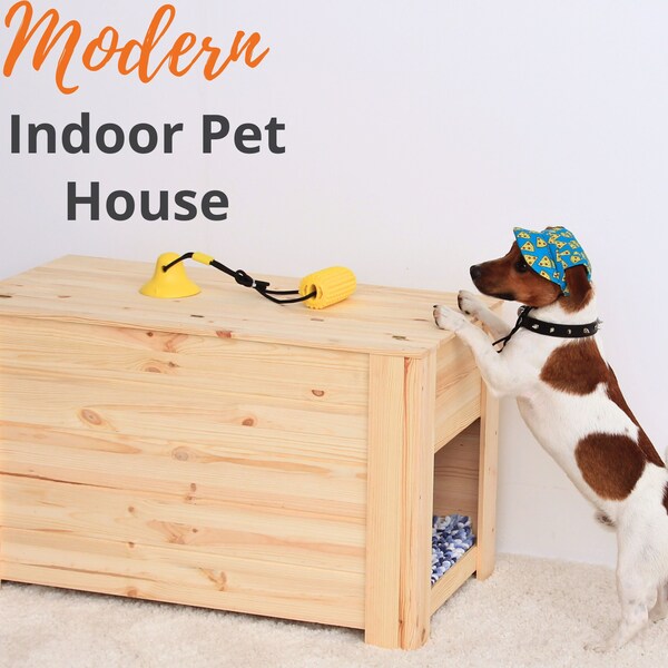 Wooden Dog Crate - Etsy