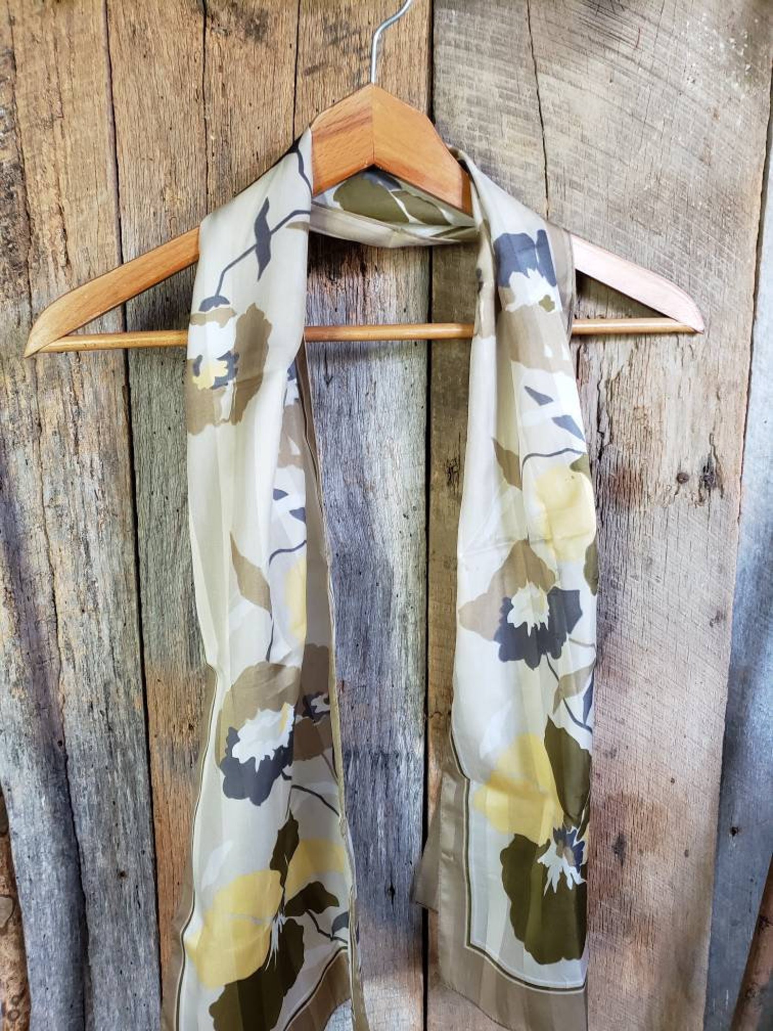 Vintage Silk Scarf Mod Scarf Head Scarf Neck Scarf Silky - Etsy