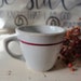 Shenango Mug Vintage Red and White Ironstone Mug - Etsy