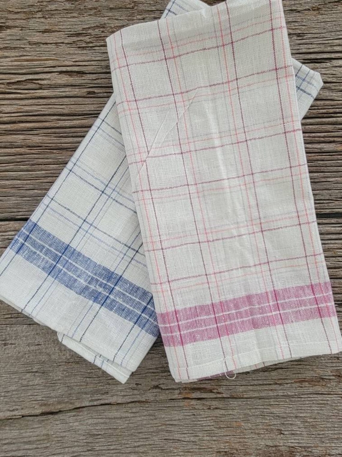 Vintage Tea Towels Dish Towels Set of Two Vintage - Etsy