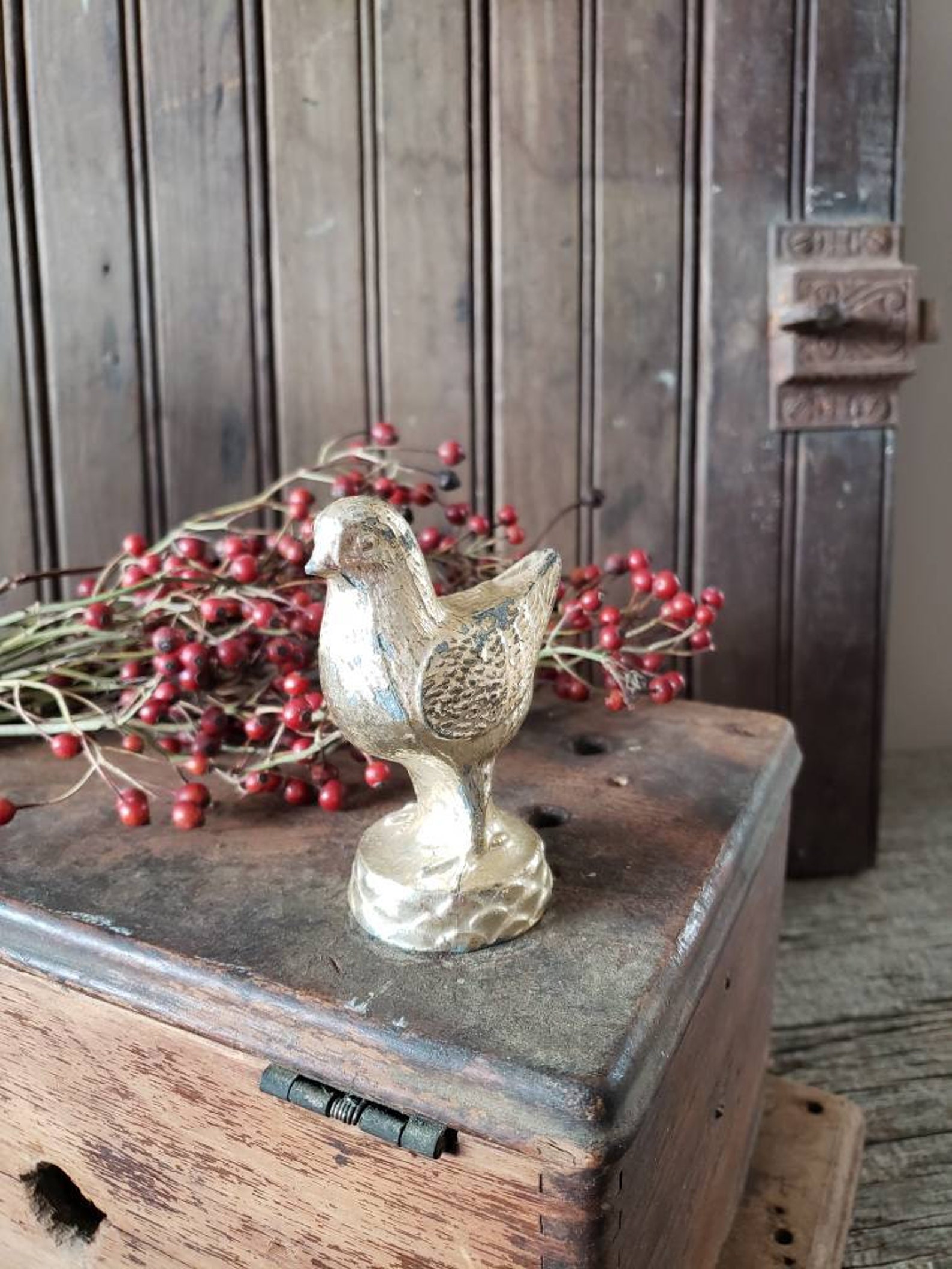 Vintage Brass Chicken Brass Decor - Etsy