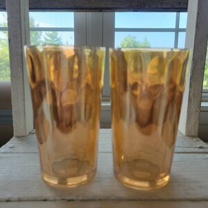 Vintage Lusterware Tumblers | Iridescent Lusterware Glasses Jennette ...