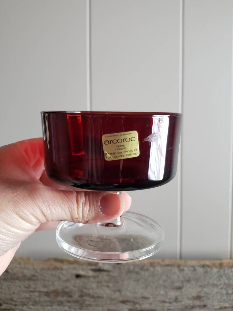 Dinning Set Royal Ruby Red Anchor Hocking Glassware Ftd. - Etsy