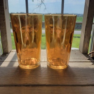 Vintage Lusterware Tumblers | Iridescent Lusterware Glasses Jennette ...
