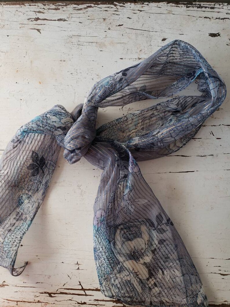 Vintage Silky Scarf Mod Scarf Head Scarf Neck Scarf Silky - Etsy